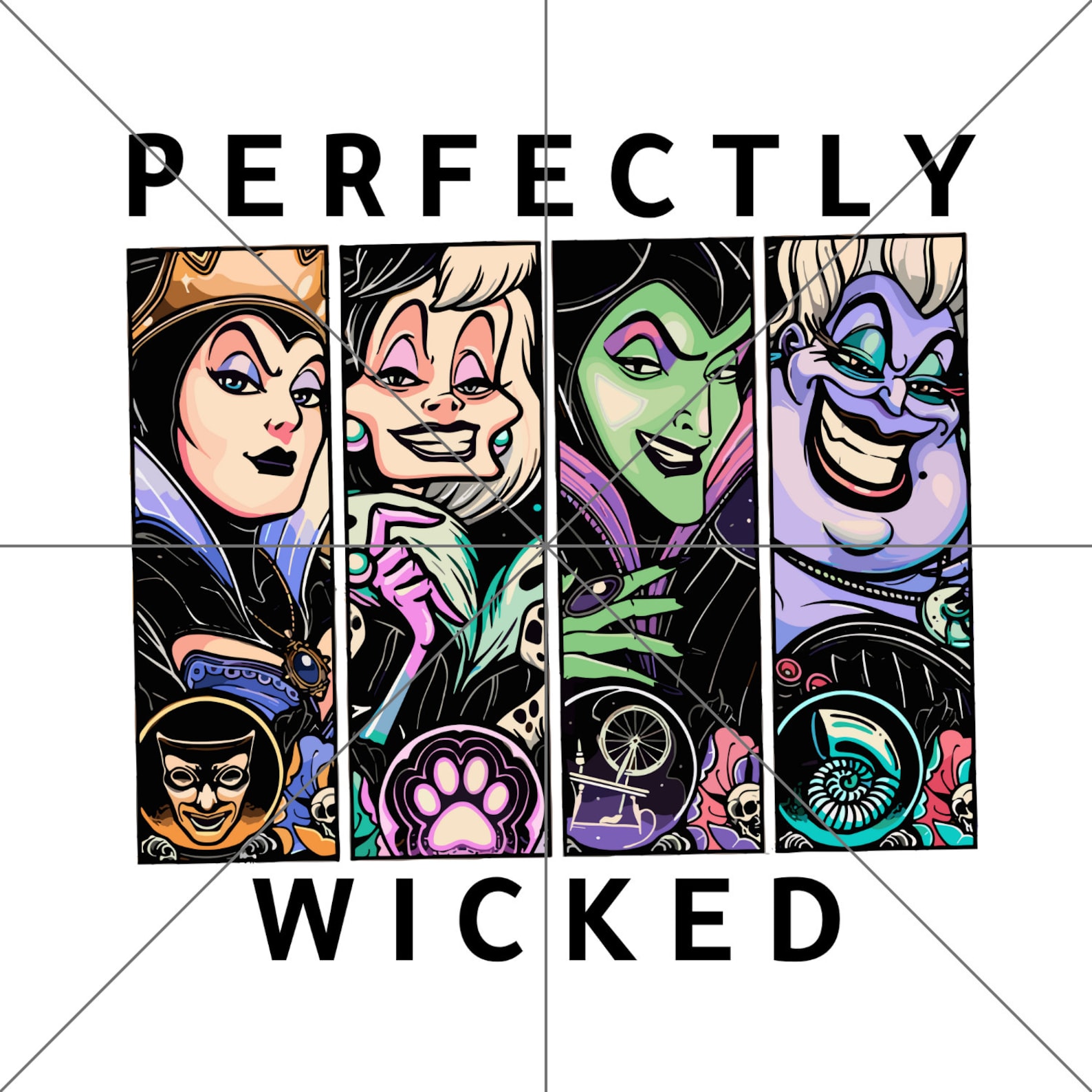 Perfectly Wicked Bad Witches Club Png, Retro Halloween Costume Png ...