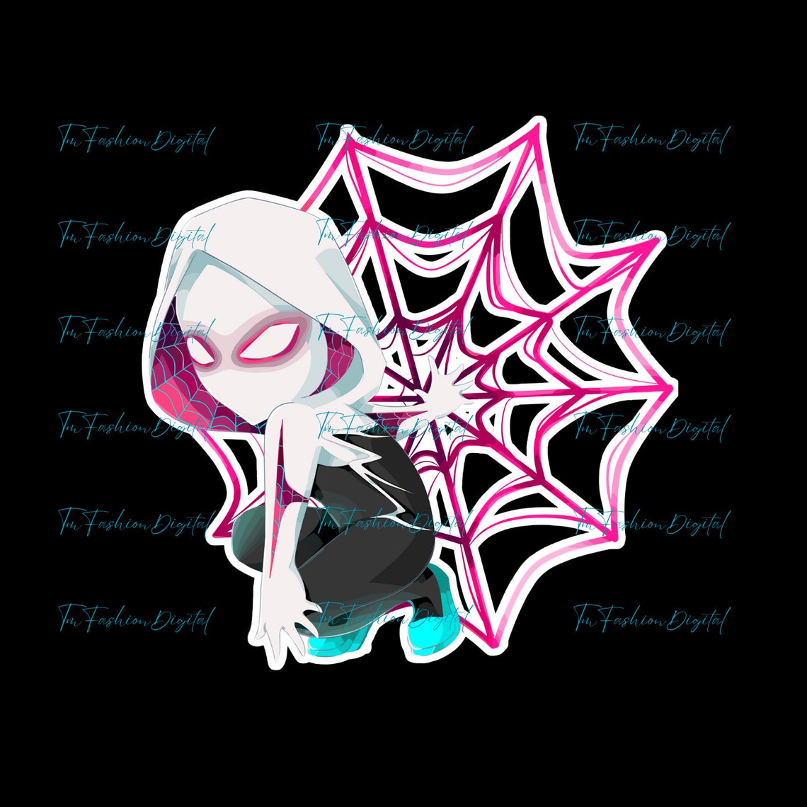 Spider Gwen PNG, Ghost Spider Png, Gwen Stacy Png, Spidey Sublimation ...