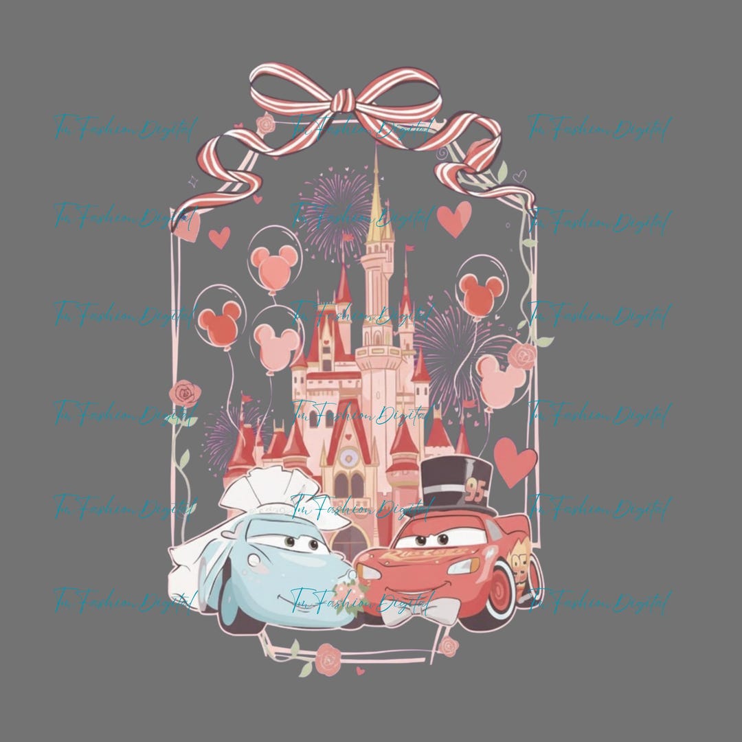 Lightning Mcqueen Sally Couple Png, Cars Png, Valentine's Day Png ...