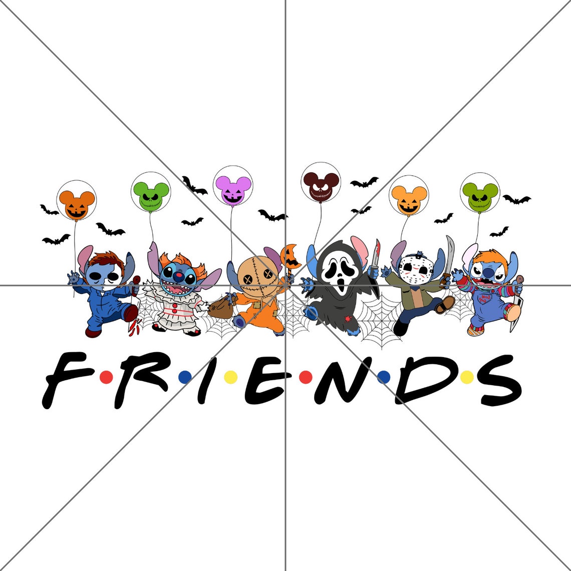 Personajes de terror Stitch Png, Amigos de terror Png, Halloween de ...