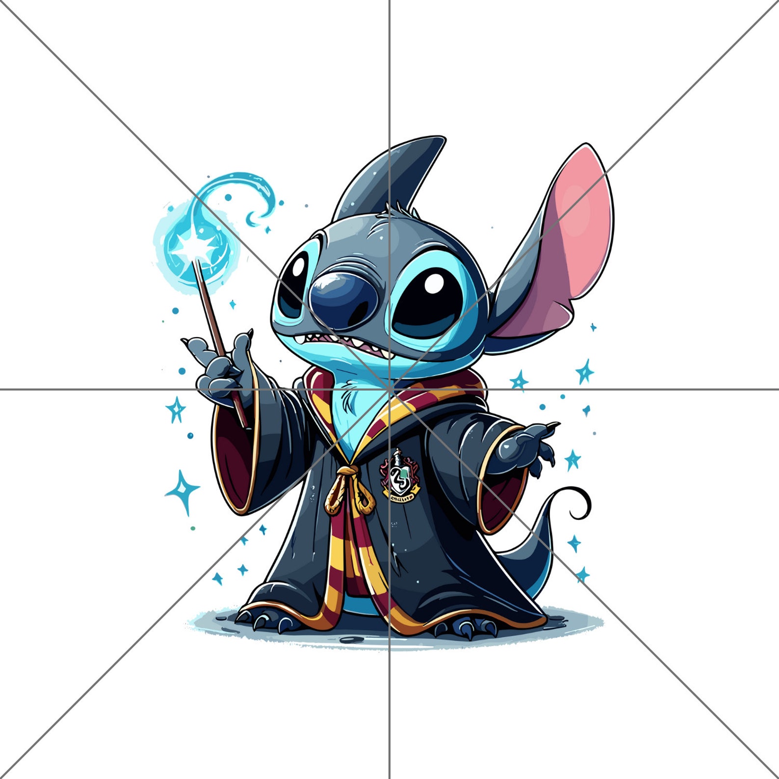 Wizard Stitch PNG, Stitch Potter Png, Magic Stitch Png, Stitch Hogwarts ...