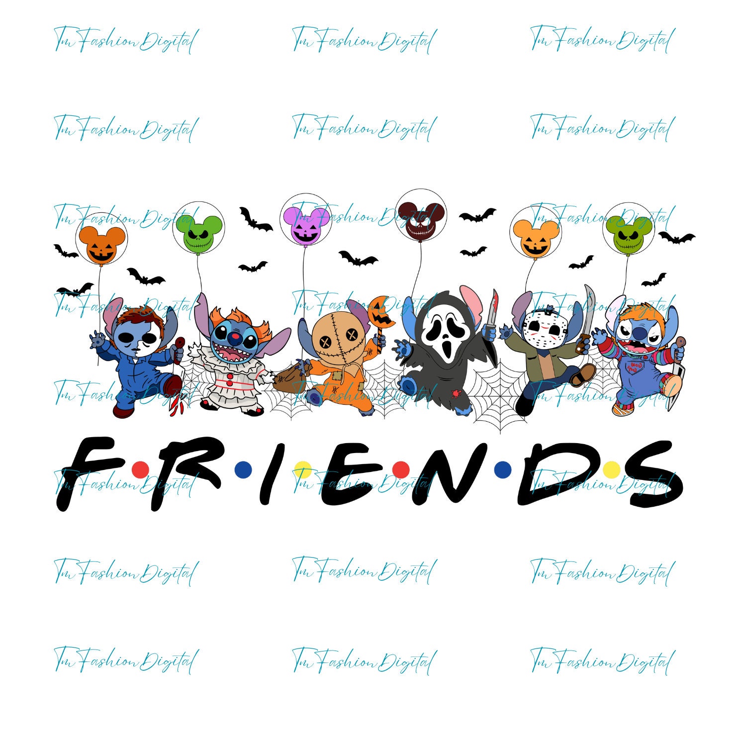Horror Characters Stitch Png, Horror Friends Png, Horror Halloween ...