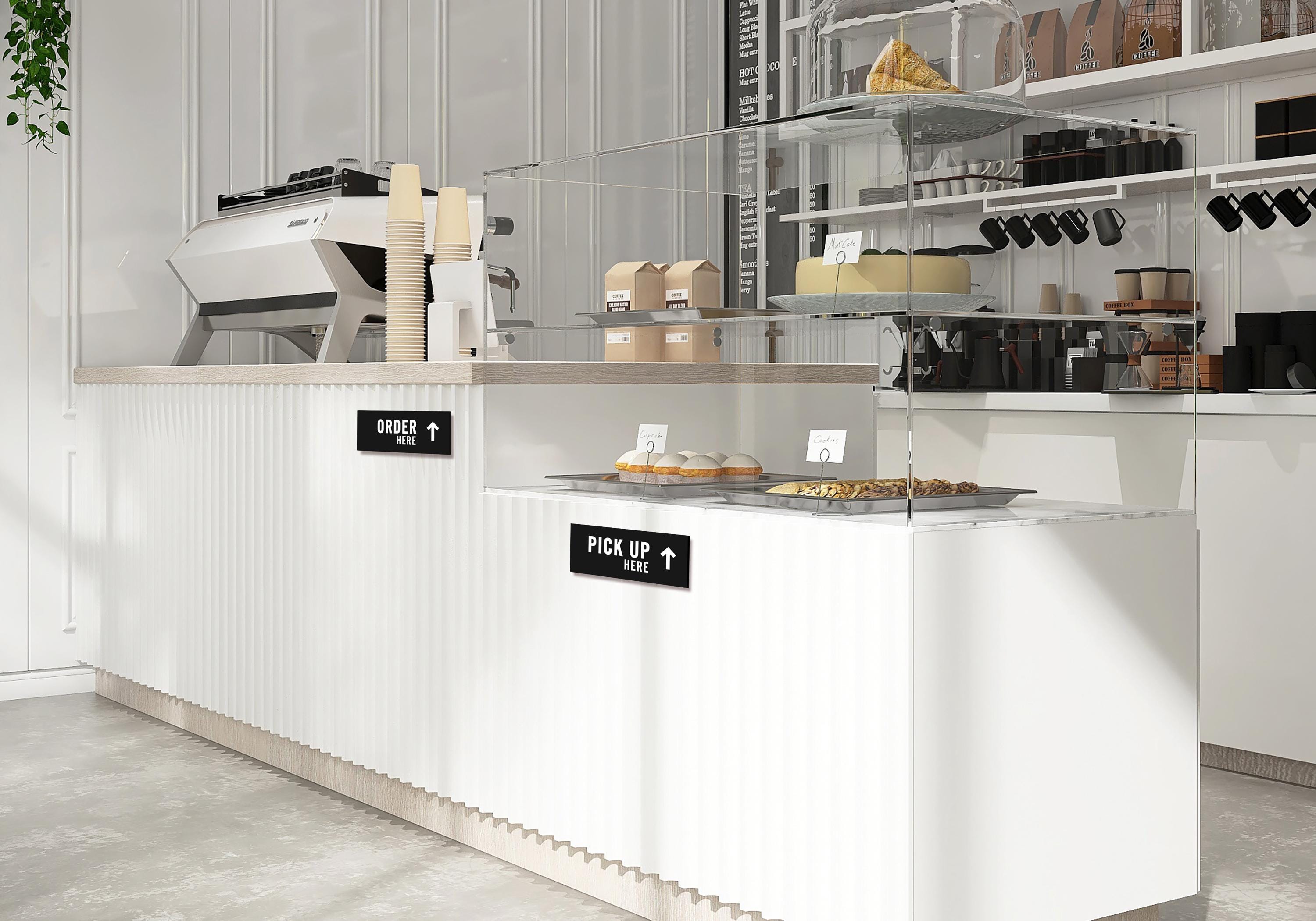 Set Order Here Sign, Pick up Here Sign | Restaurant, Cafe, Coffee Shop ...