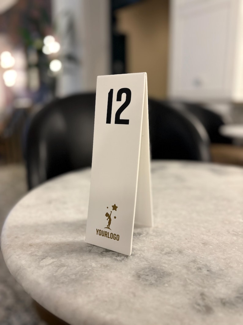 Set of Plastic Order Numbers for Tables Table Sign for Restaurants ...