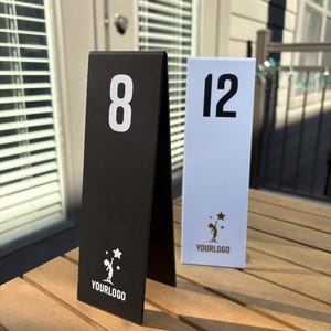 Set of Plastic Order Numbers for Tables - Table Sign for Restaurants ...