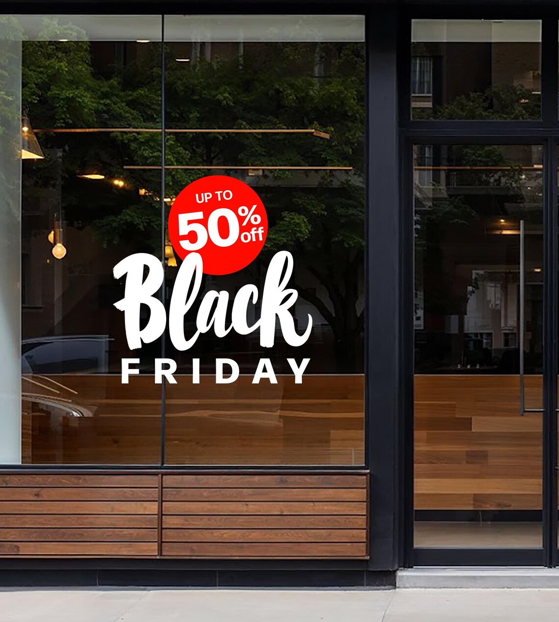 Black Friday Sale Window Decal - Perfect for Shops & Businesses - Eye ...