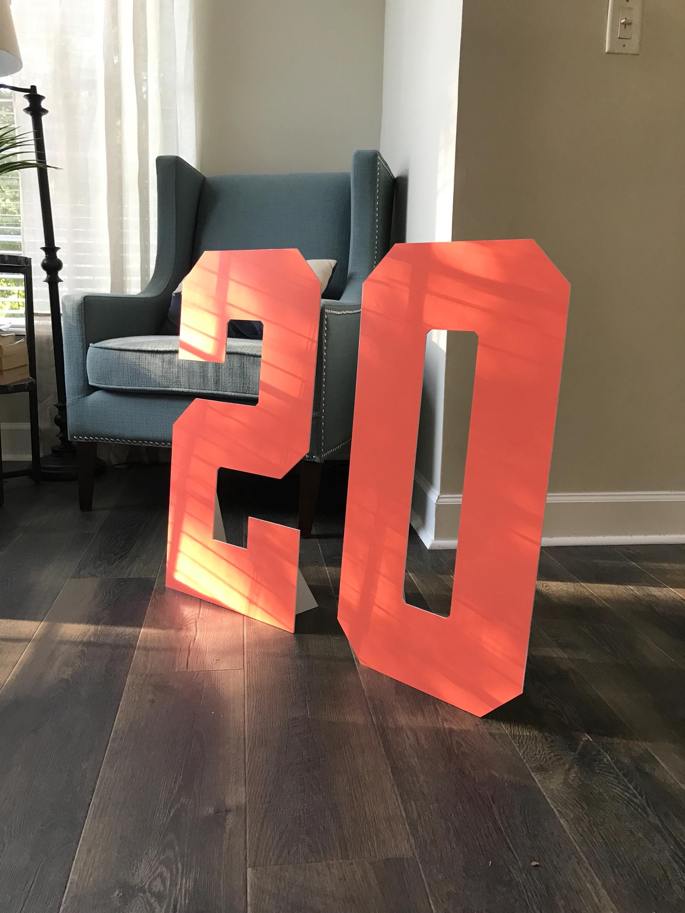 Plastic Colored Birthday Numbers - Party Zone Number - Event Numbers ...