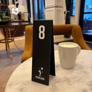 Set of Plastic Order Numbers for Tables - Table Sign for Restaurants ...