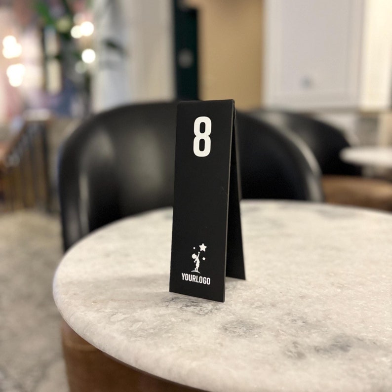 Set of Plastic Order Numbers for Tables - Table Sign for Restaurants ...