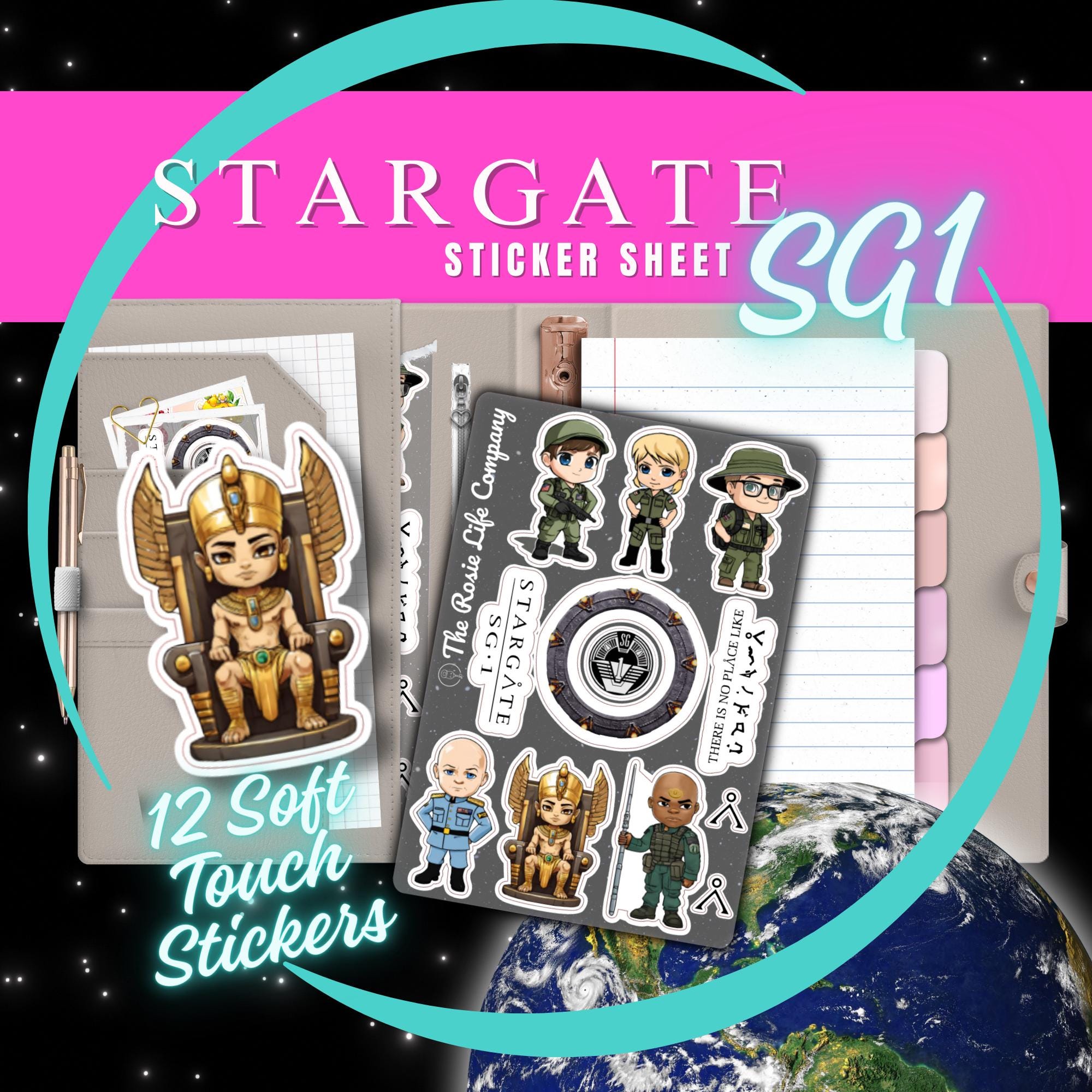 Chibi Stargate SG1 Soft Touch Sticker Sheet - Etsy