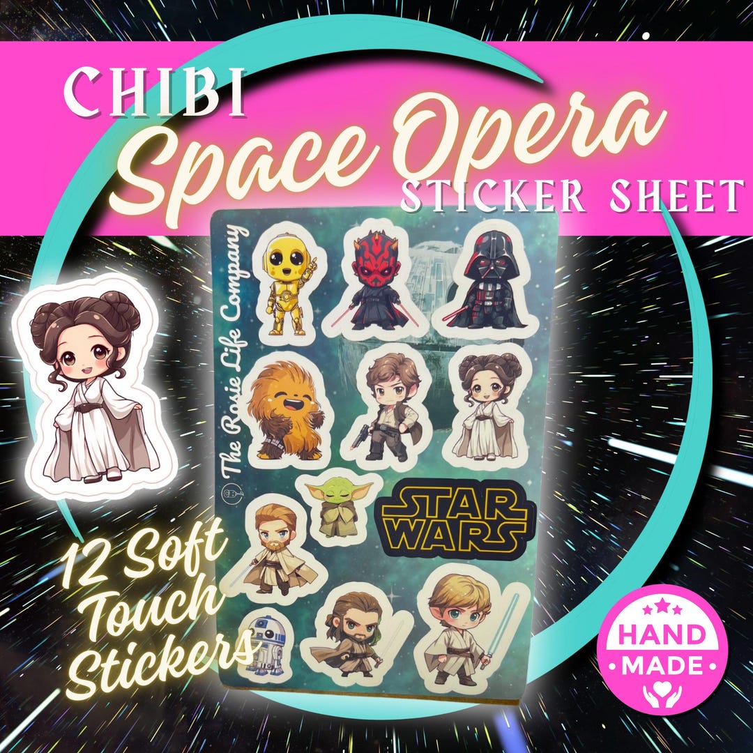 Chibi Space Opera Sticker Sheet - Etsy