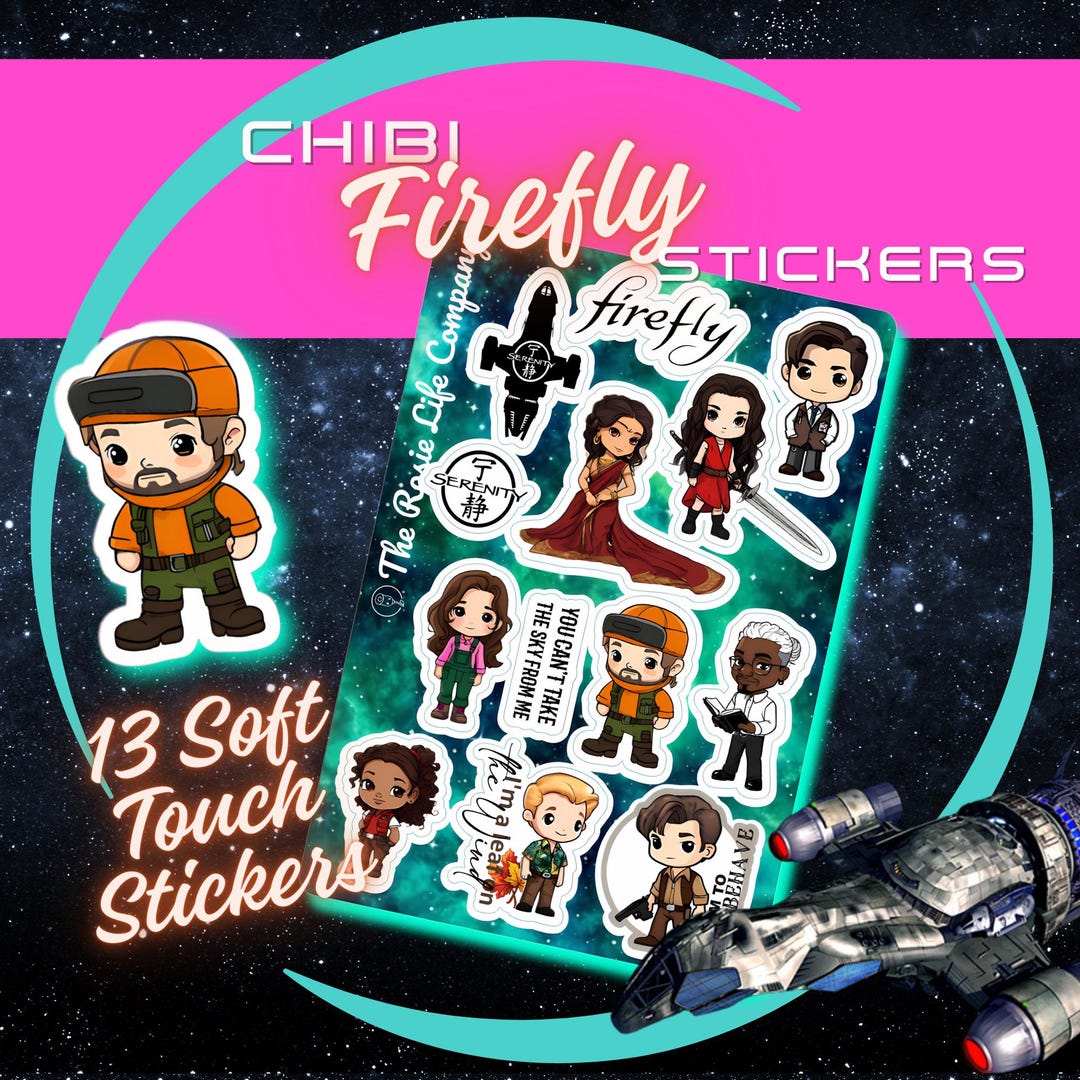 Chibi Firefly Sticker Sheet - the Serenity Crew - Etsy