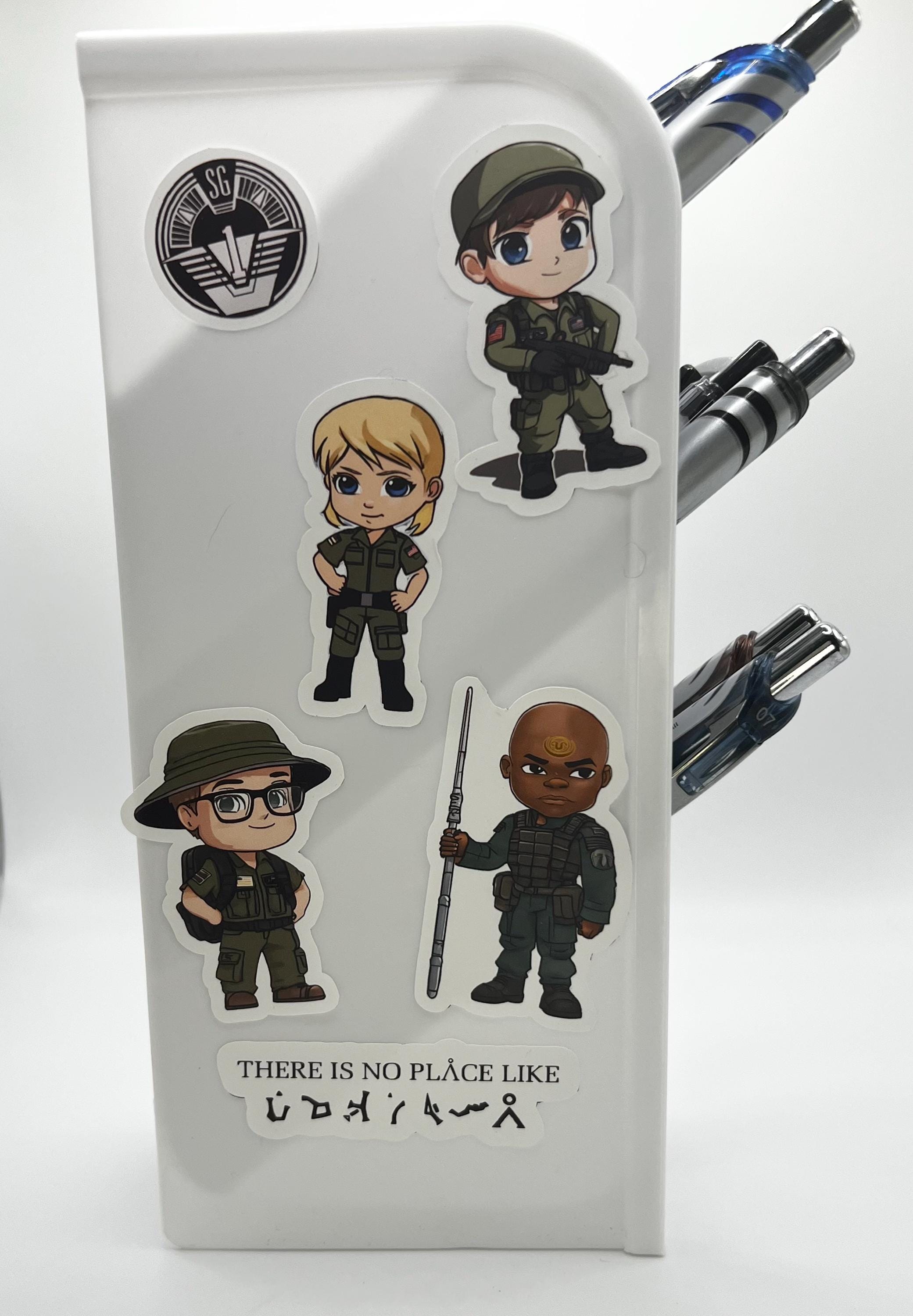 Chibi Stargate SG1 Soft Touch Sticker Sheet - Etsy