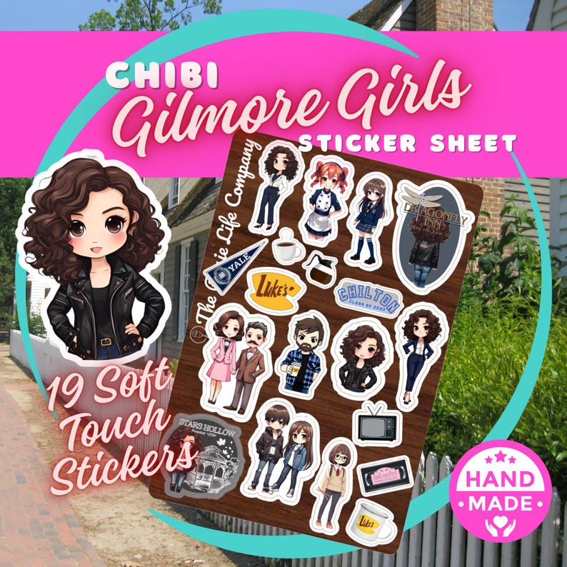 Chibi Gilmore Girls Sticker Sheet - Etsy