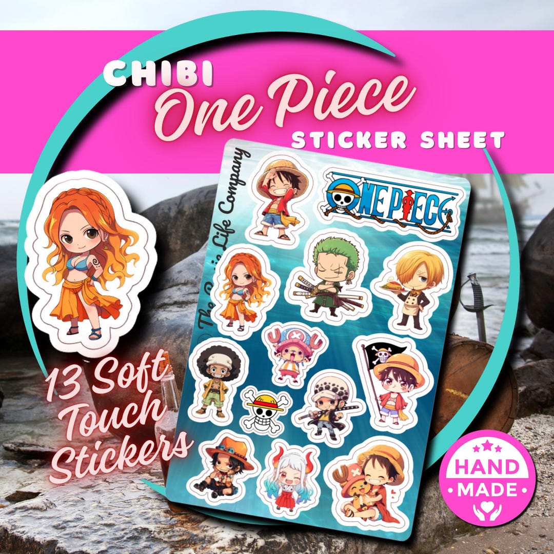 Chibi Straw Hat Crew Sticker Sheet - Etsy
