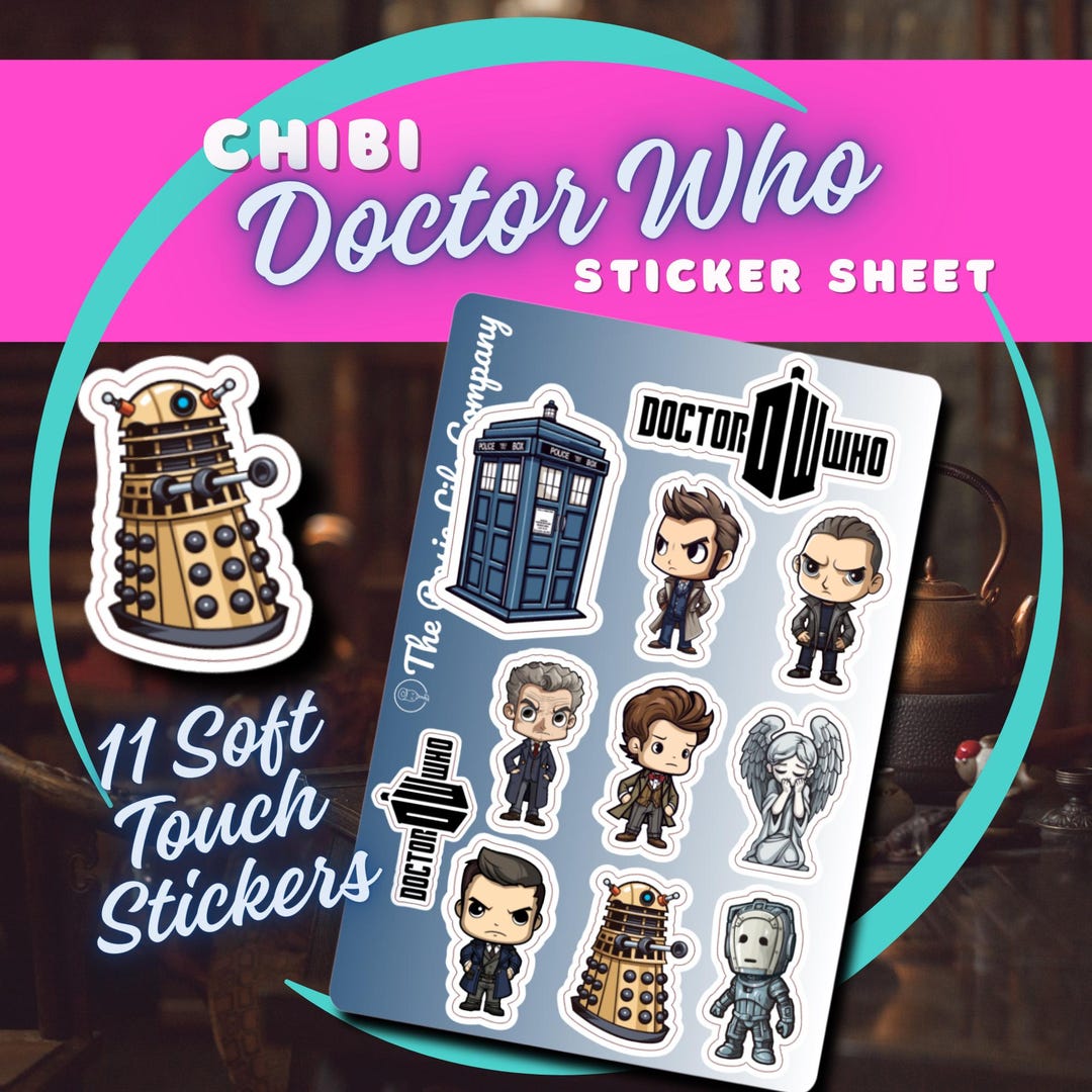 Chibi Dr. Who Sticker Sheet - Etsy
