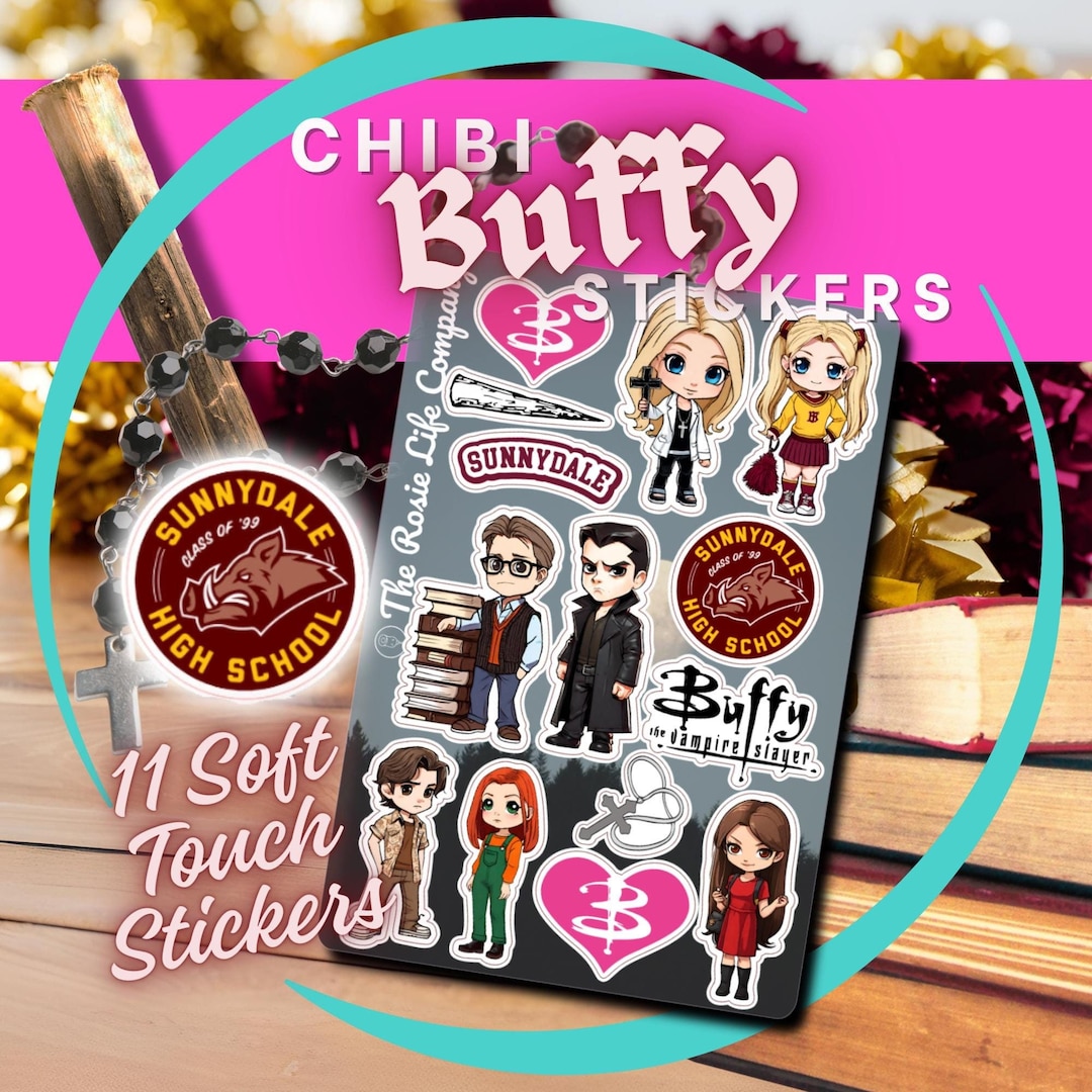 Chibi Buffy the Vampire Slayer Sticker Sheet - Etsy UK