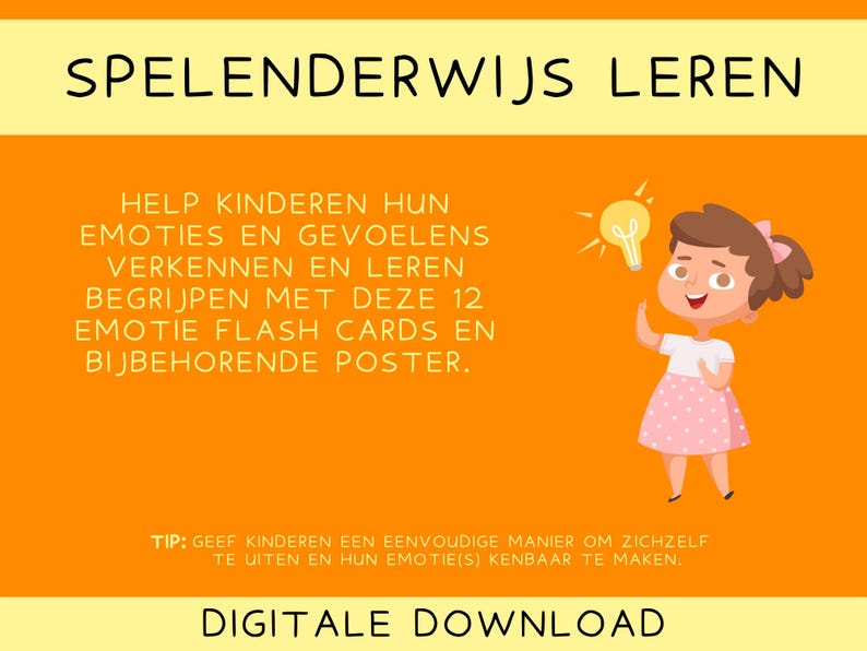 Dutch Emotion Cards + Free Poster | Flash Cards | Montessori Cards ...