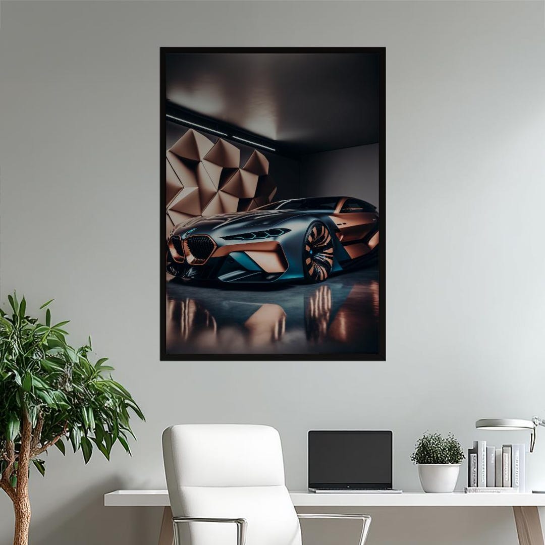 Futuristic Concept Car Poster | Luxury Automotive Wall Art Print ...