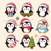 Christmas Penguin Clipart Bundle – 10+ Cute Holiday Illustrations ...