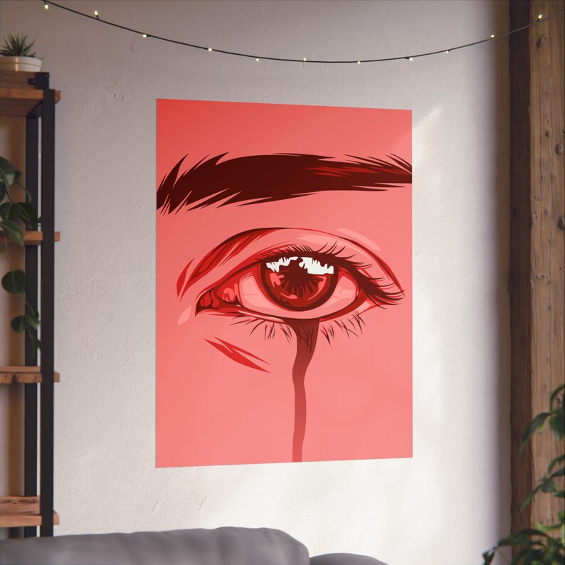 Wall Hanging, Eye Anime Poster - Etsy