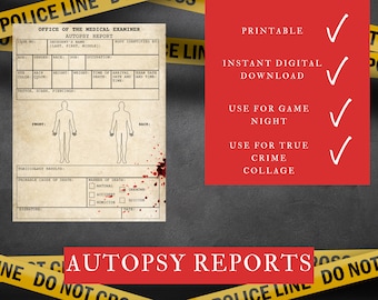 True Crime Evidence Bag Printable for True Crime Obsessed Fans True ...