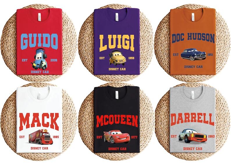 Comfort Colors Disney Cars Mater Shirt, Family Matching Trip Tee - Etsy