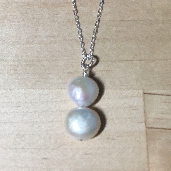 Pearl Drop Necklace - Etsy