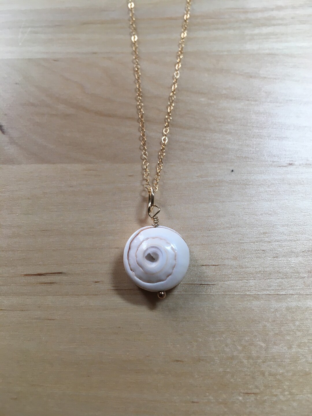 14K Gold Filled Conch Shell Pendant Necklace, Natural Beach Jewelry - Etsy