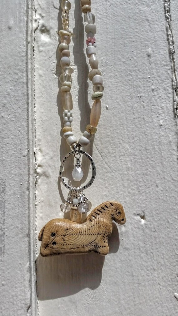 OOAK Handmade Faux Ivory Lascaux Horse Artifact 26 Long | Etsy