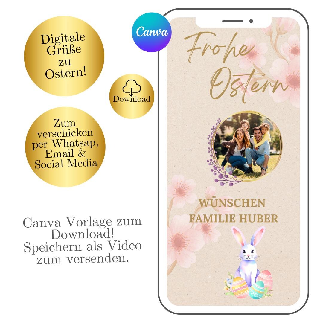 Digital Animated Easter Card, Easter Card Ecard, Personalized Easter ...