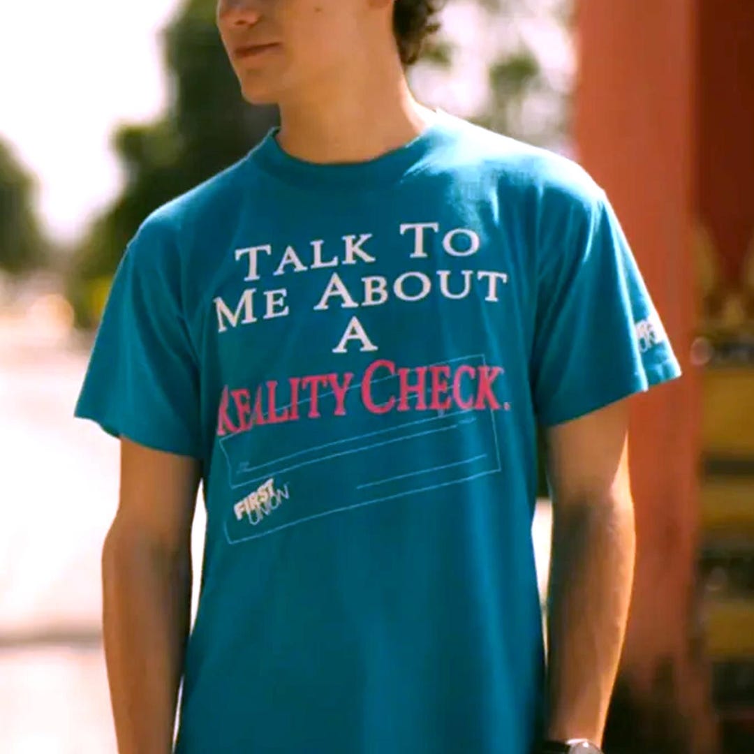 Talk to Me About A Reality Check Shirt - Funny Tee - Gift for Him ...