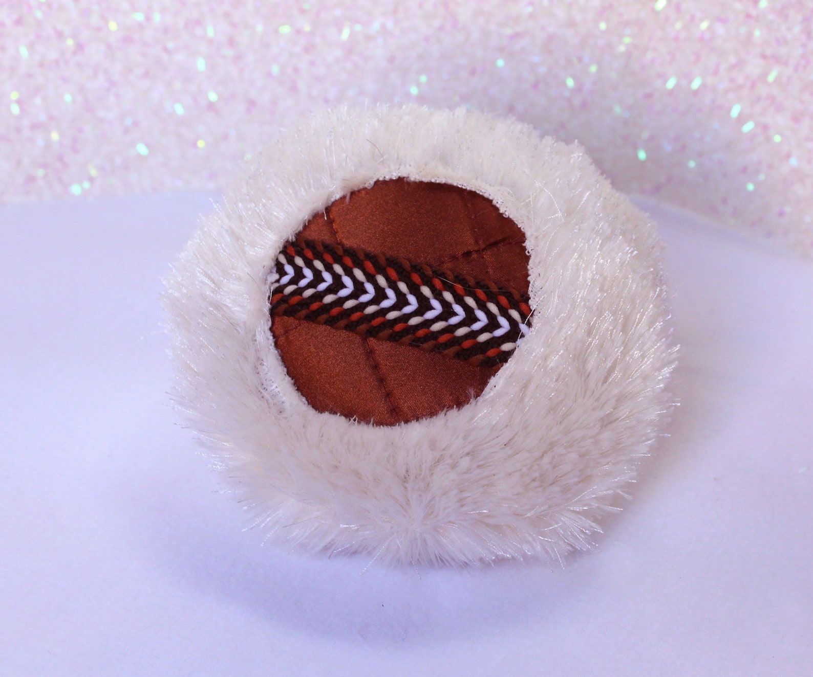 Faux Fur Vintage Style Powder Puff Retro Powder Puff Quilted - Etsy
