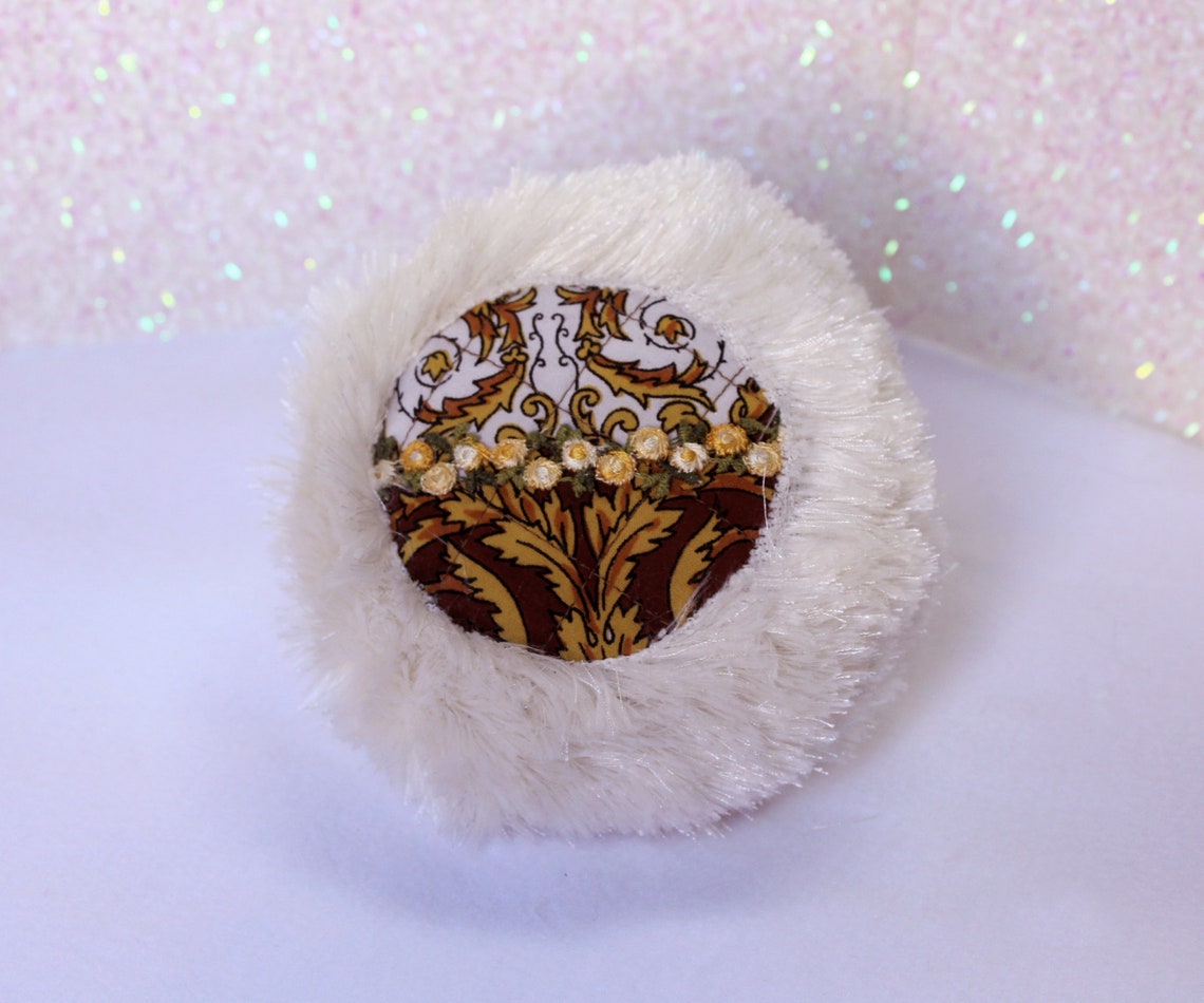 Faux Fur Vintage Style Powder Puff Retro Powder Puff - Etsy
