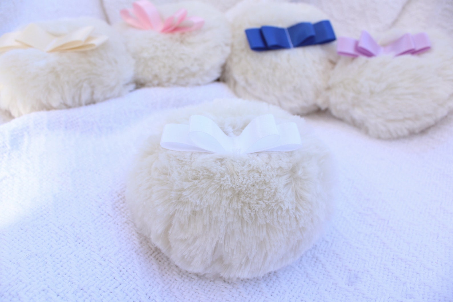 Faux Fur Vintage Style Powder Puff Retro Powder Puff - Etsy