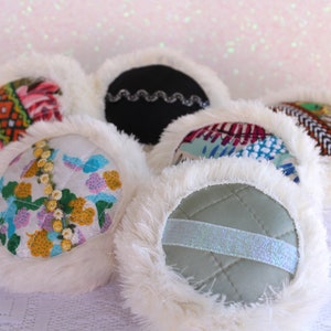 Faux Fur Vintage Style Powder Puff Retro Powder Puff ~ Quilted! - Etsy