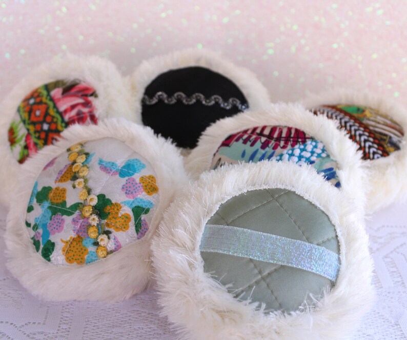 Faux Fur Vintage Style Powder Puff Retro Powder Puff ~ Quilted! - Etsy