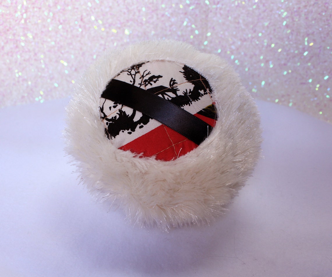 Faux Fur Vintage Style Powder Puff Retro Powder Puff - Etsy