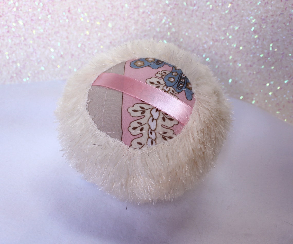 Faux Fur Vintage Style Powder Puff Retro Powder Puff - Etsy