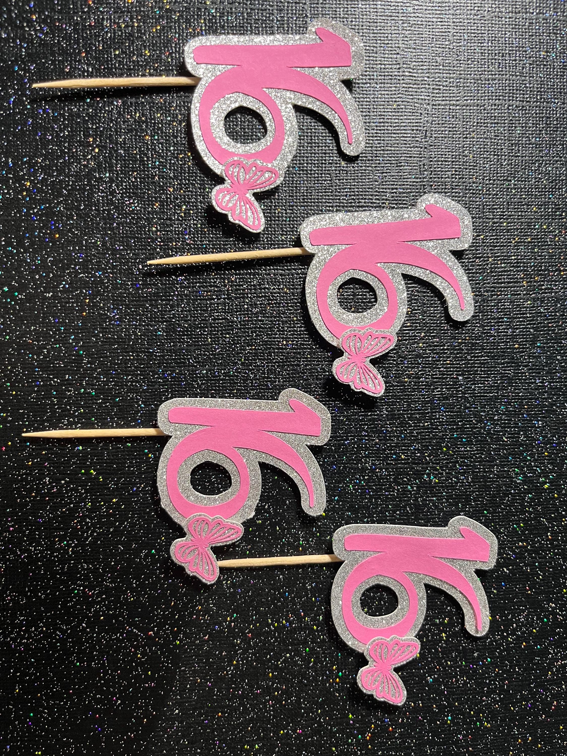 12 Pcs Number Cake Topper, Custom Cake Topper, Birthday Cake Topper ...