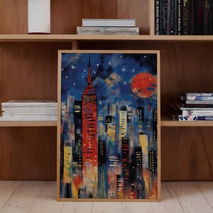 High-rise Buildings Painting Art Print | Watercolor Art | Oil Painting ...