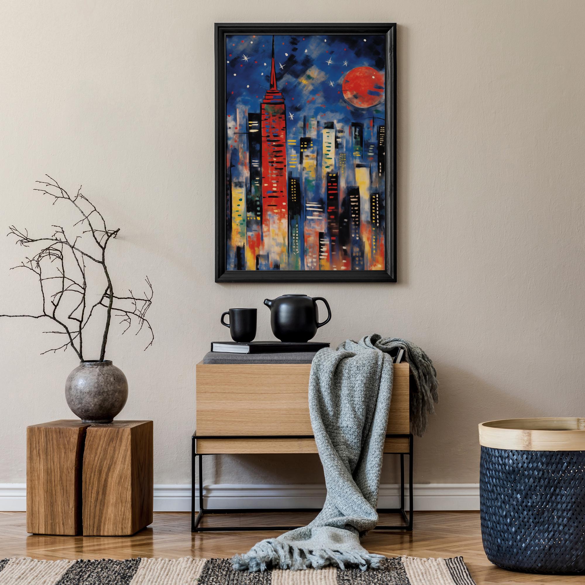 High-rise Buildings Painting Art Print | Watercolor Art | Oil Painting ...