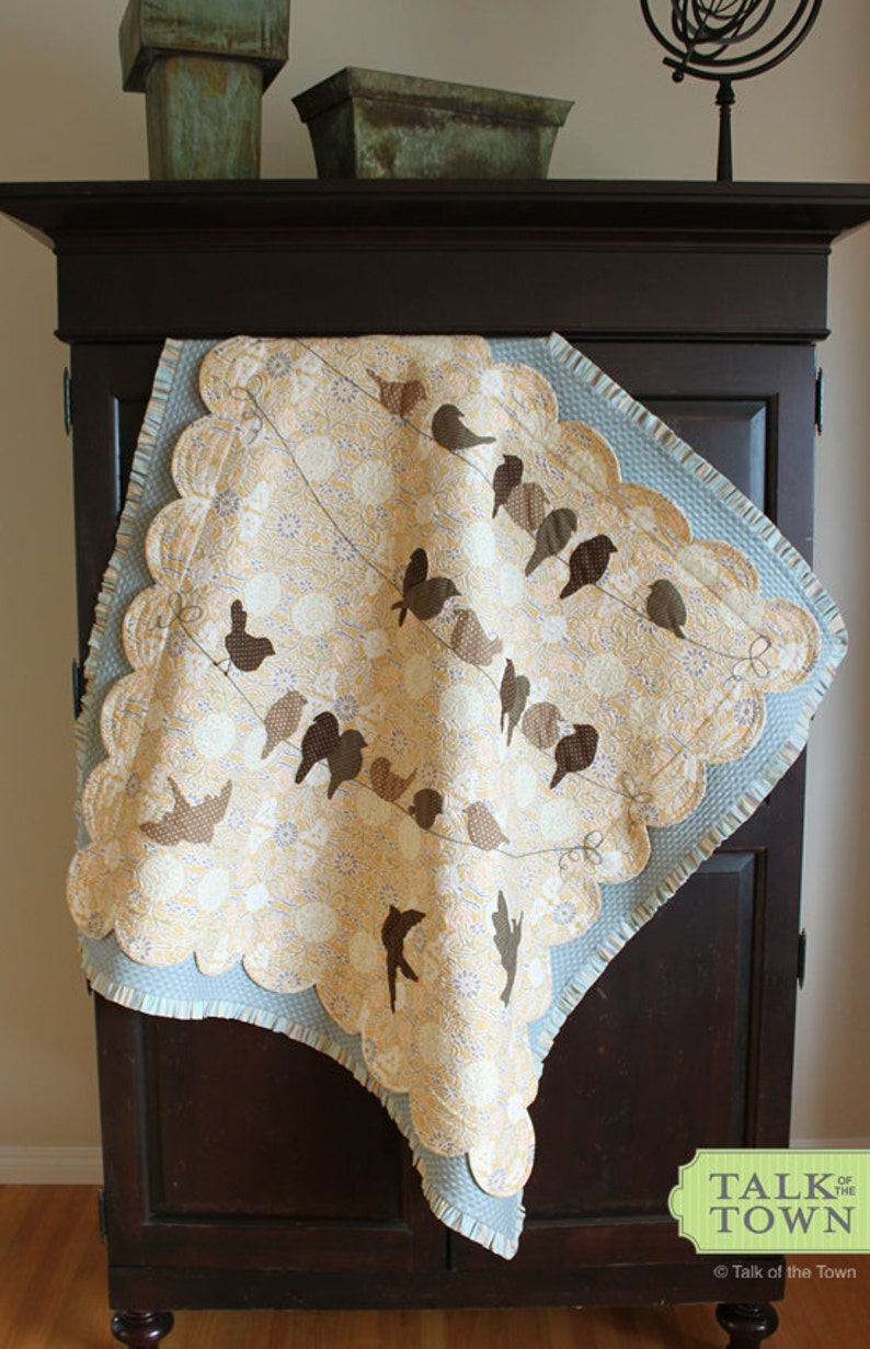 All a Twitter - Applique Quilt PDF - Etsy