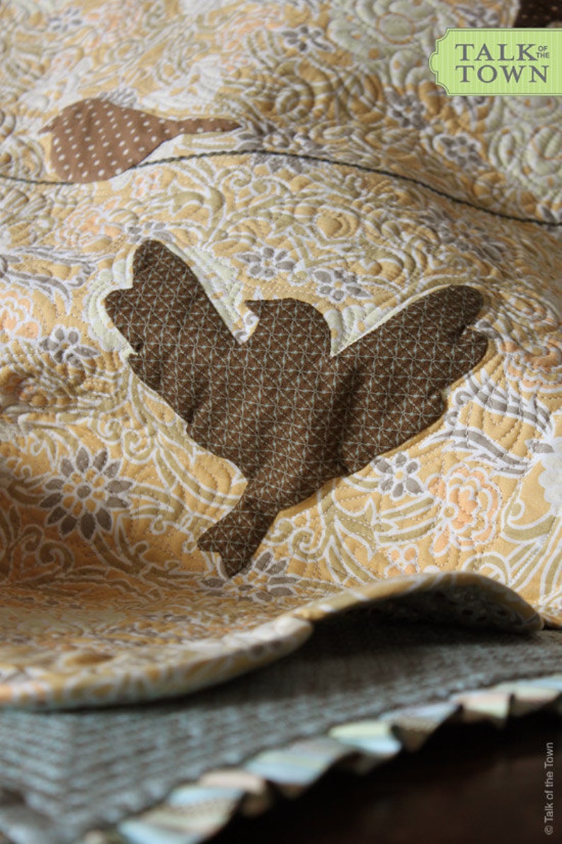 All a Twitter - Applique Quilt PDF - Etsy