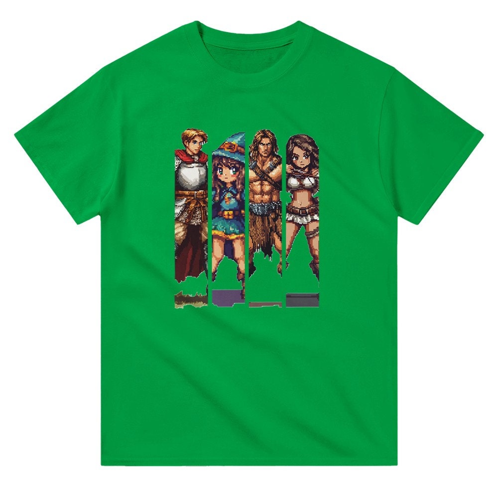 Video Game Character Selection Pixel Art T-shirt, Unisex Cotton Tee ...