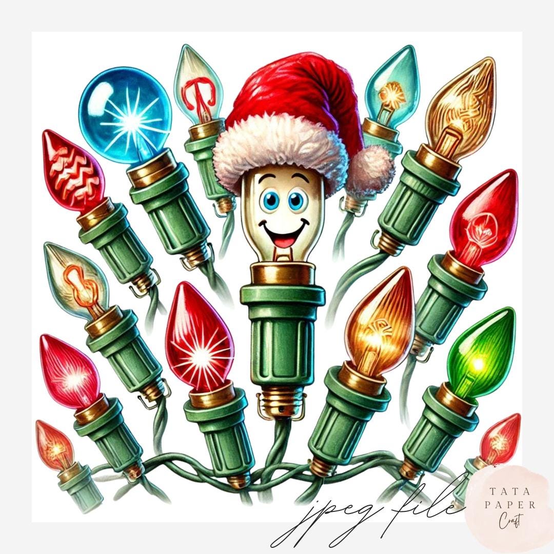 Funny Christmas Lights Clipart | 13 Cute Light Bulb Jpegs | Funny ...