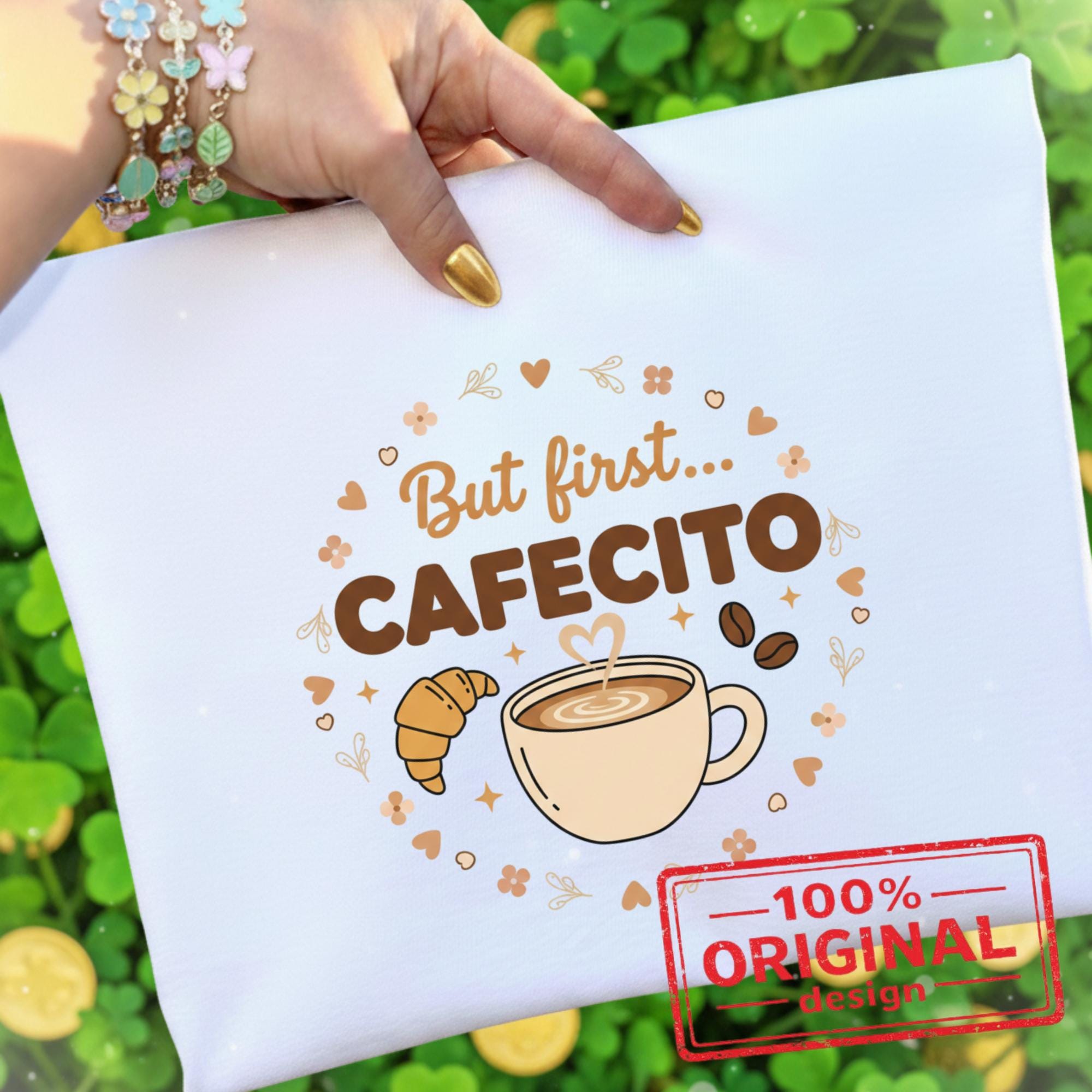 But First Cafecito Coffee Art | Professional Sublimation Design | Easy ...