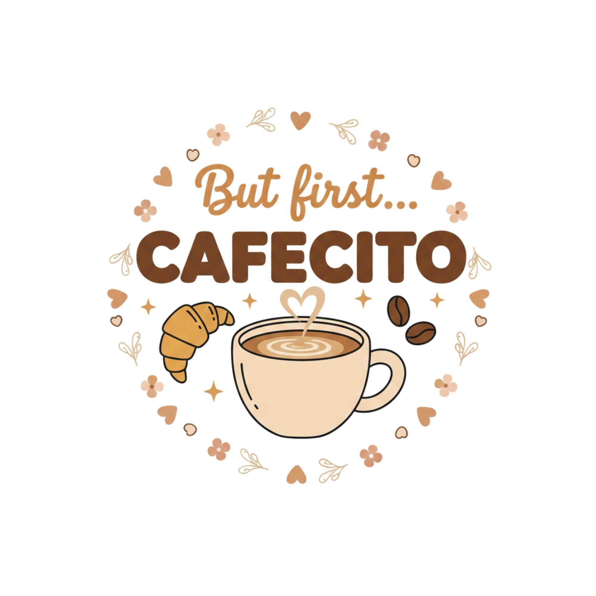 But First Cafecito Coffee Art | Professional Sublimation Design | Easy ...