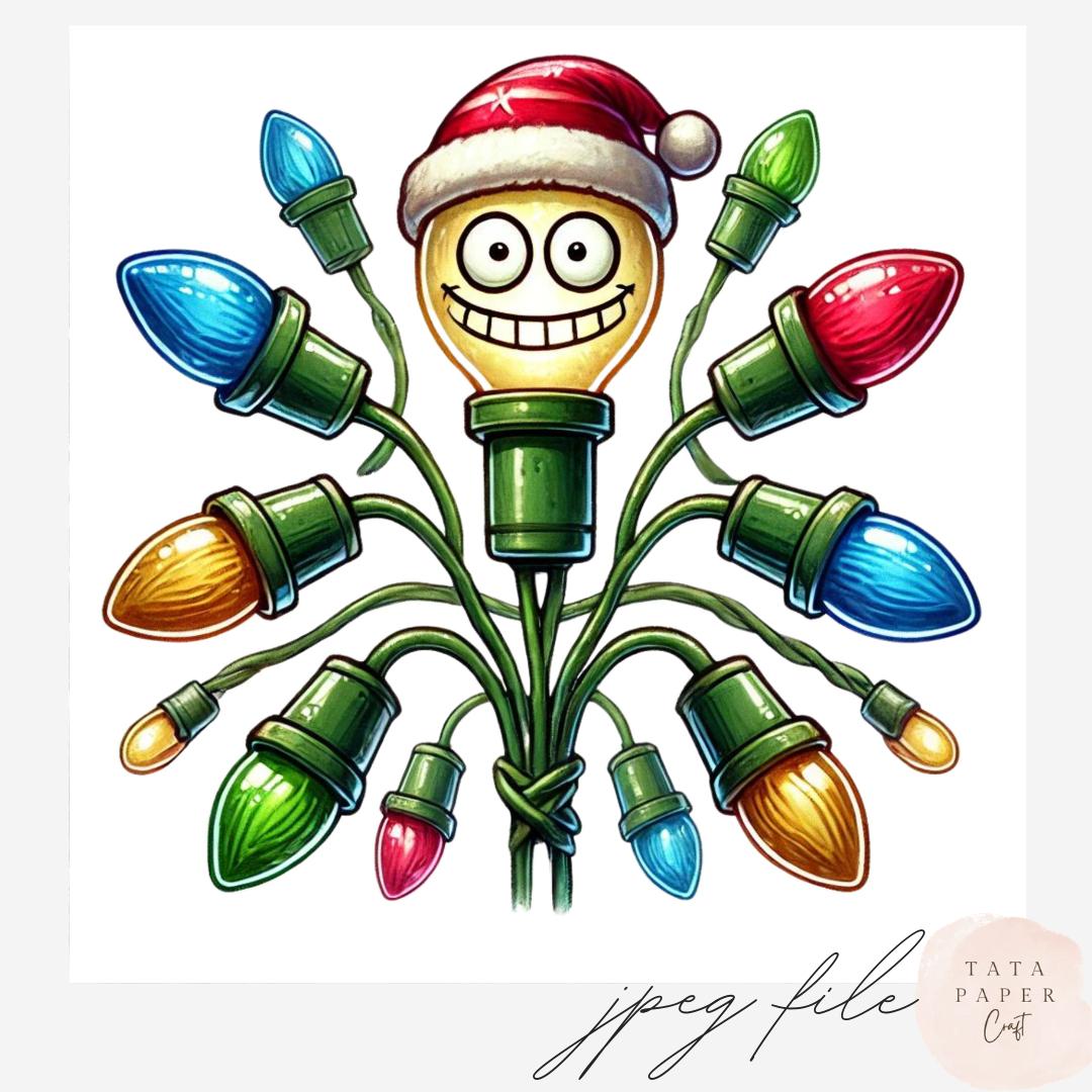 Funny Christmas Lights Clipart | 13 Cute Light Bulb Jpegs | Funny ...