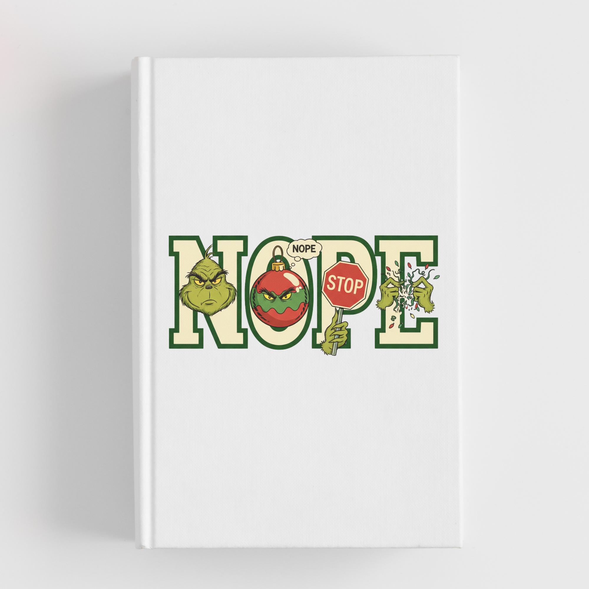 Nope Christmas PNG | Funny Green Monster Sublimation Design | Grumpy ...